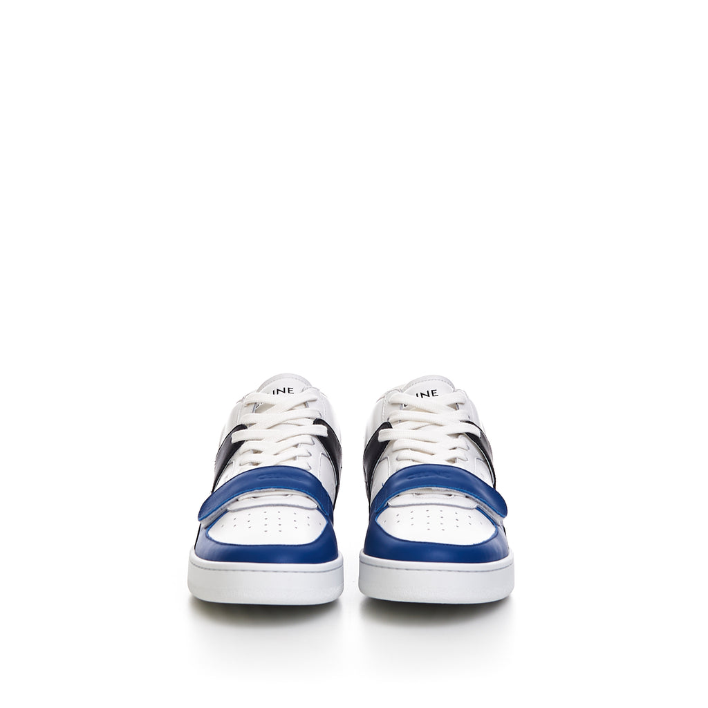 CT-02 Mid Sneaker With Scratch In Optic White & Blue Calfskin – CHIIIQ